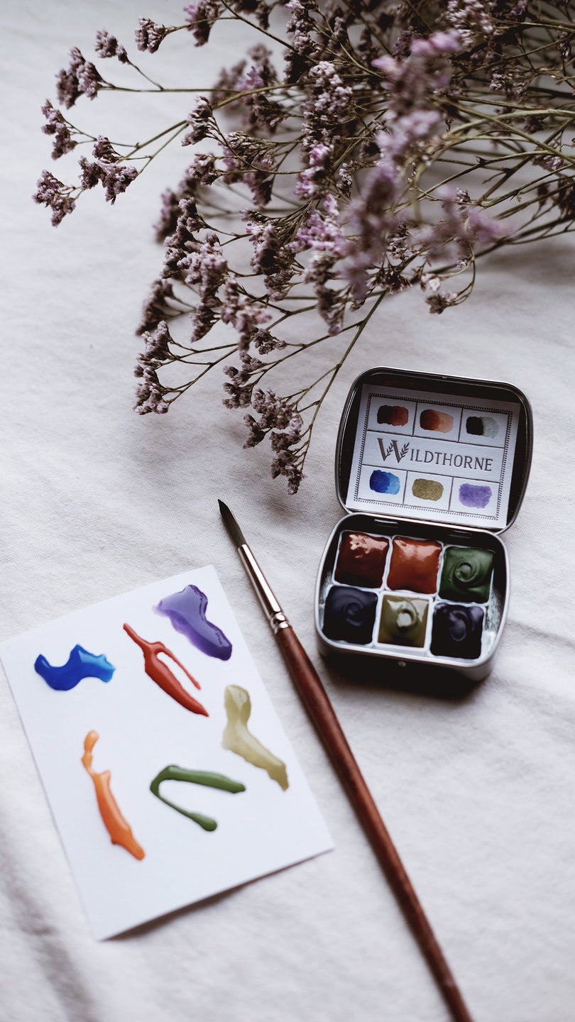 Ocean Sediment + Mineral watercolor palette — Wildthorne